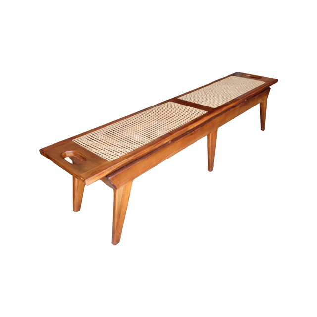 Banco Recamier Palhinha | K&E Móveis Rústicos