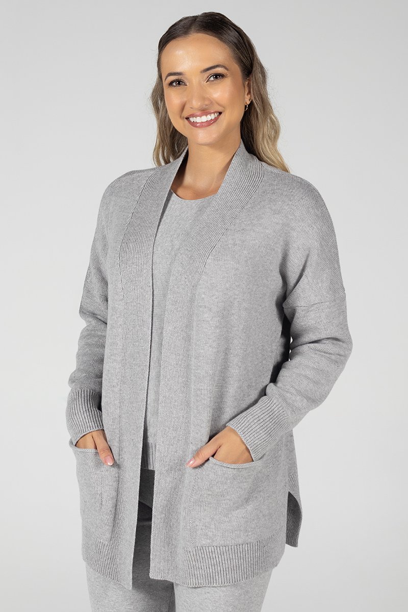 Casaco Alongado Tricô Algodão Peruano | Bonneterie | Bonneterie ...