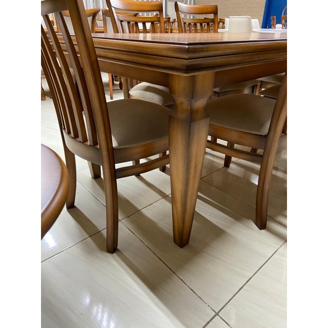 Conjunto mesa retangular com 6 cadeiras ISO-805 | Gramado Haus