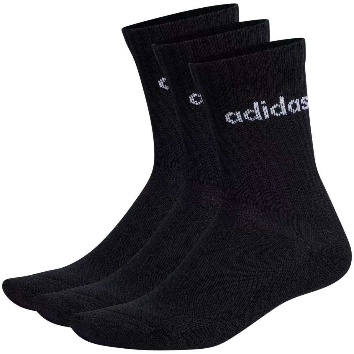 MEIA ADIDAS IC1303 LOGO LINEAR 3 PARES | Modapé - Loja Virtual