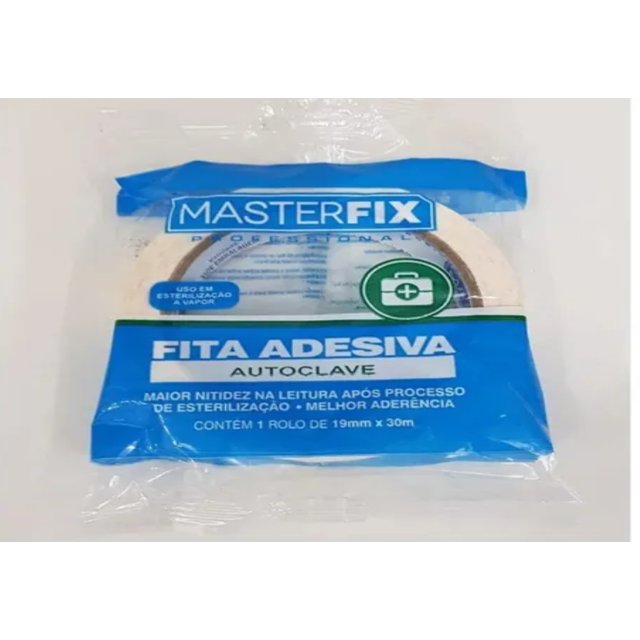Fita Adesiva Autoclave 19mm x 30mts Masterfix | Espaço Saúde Material ...