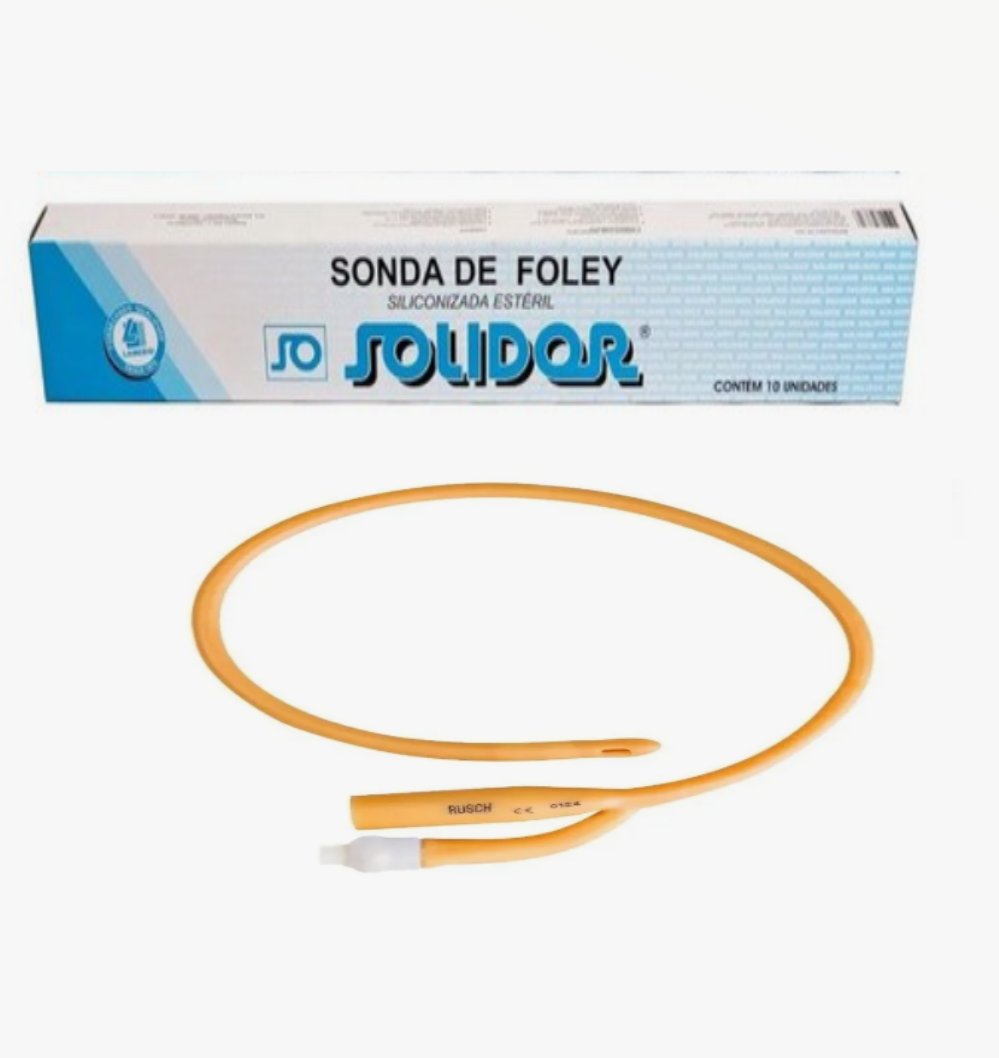 Sonda Foley N 12 Latex 2 Vias Solidor | Espaço Saúde Material Hospitalar