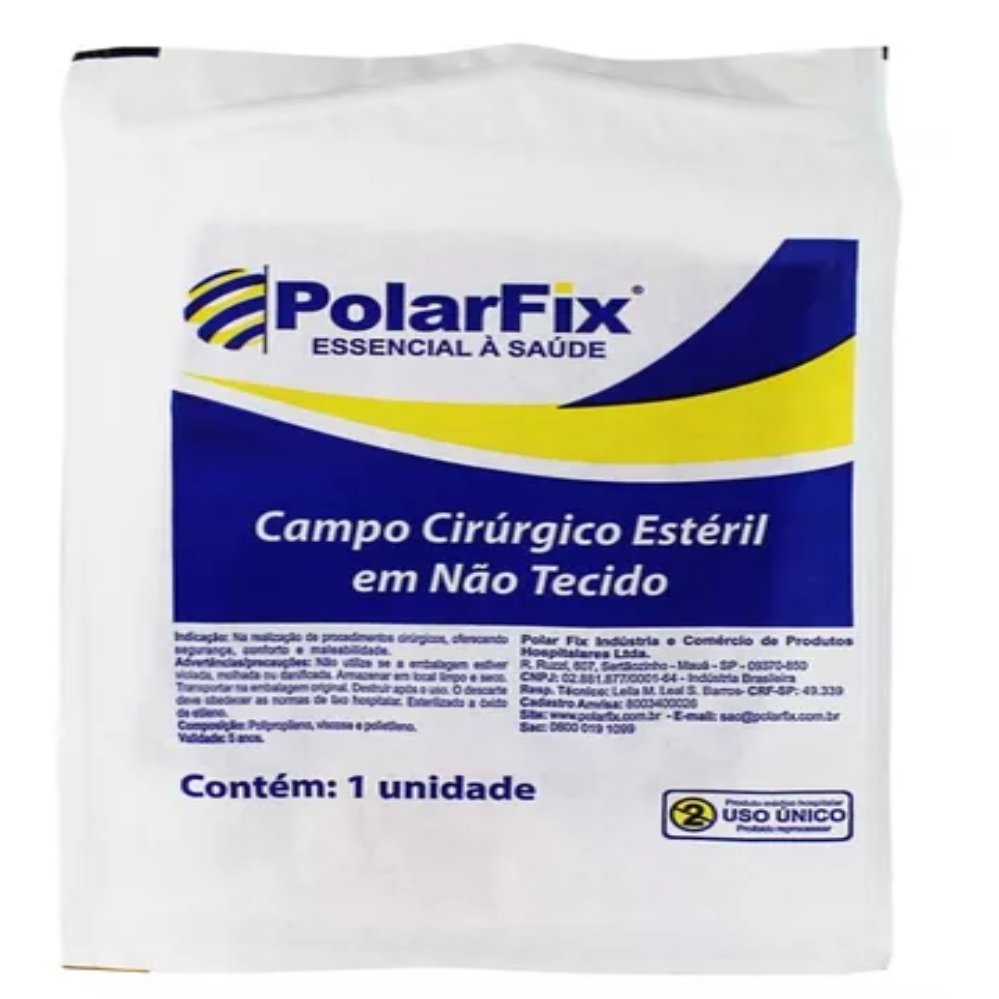 Campo Operatorio 0,50M X 0,50M TNT C/Fenestra - Polarfix | Espaço Saúde ...