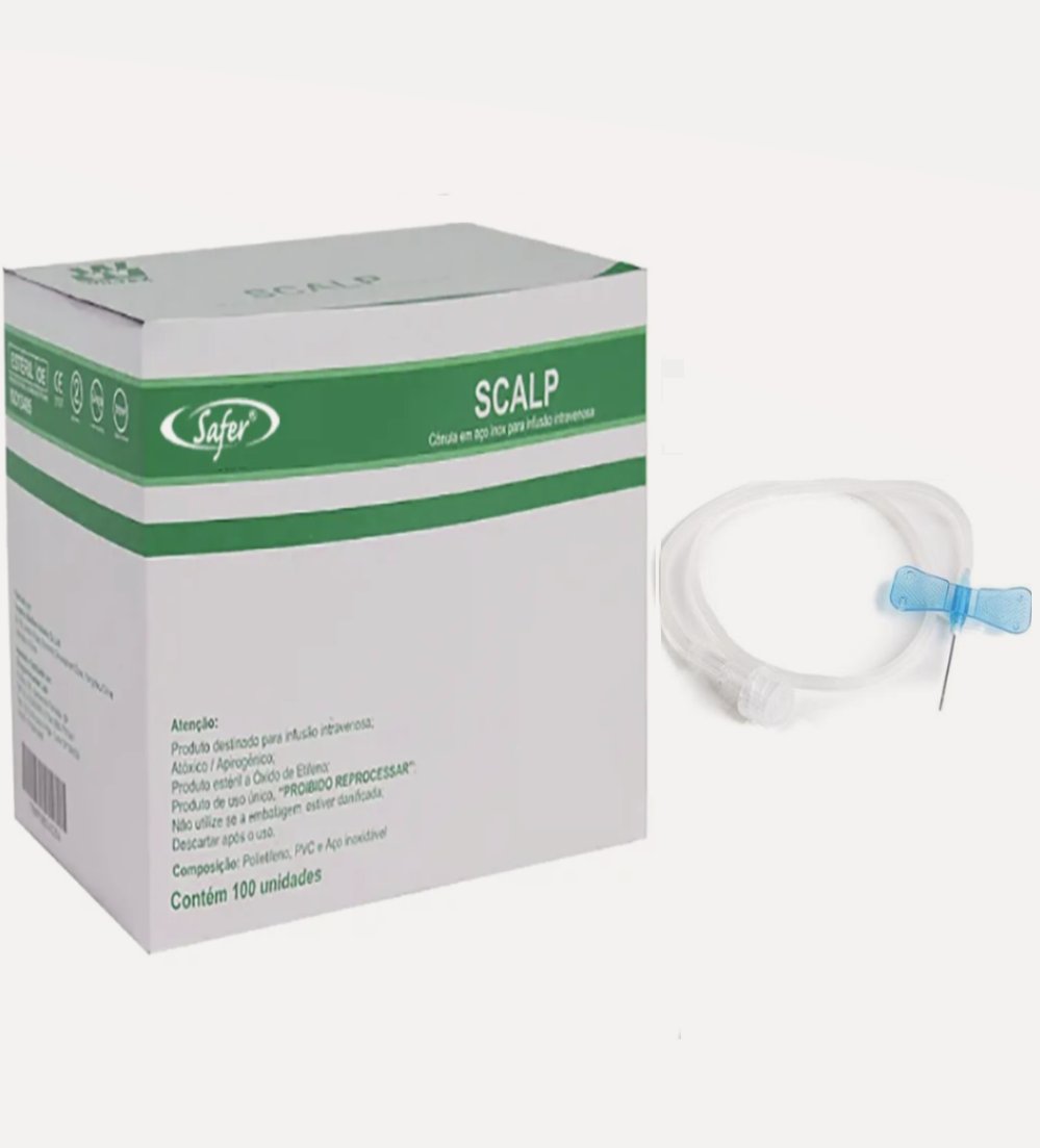Scalp 23 PVC Safer | Espaço Saúde Material Hospitalar