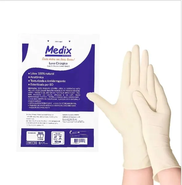Luva Cirúrgica Estéril C/PO N.6,5 MEDIX | Loja Espaço Saúde Material ...