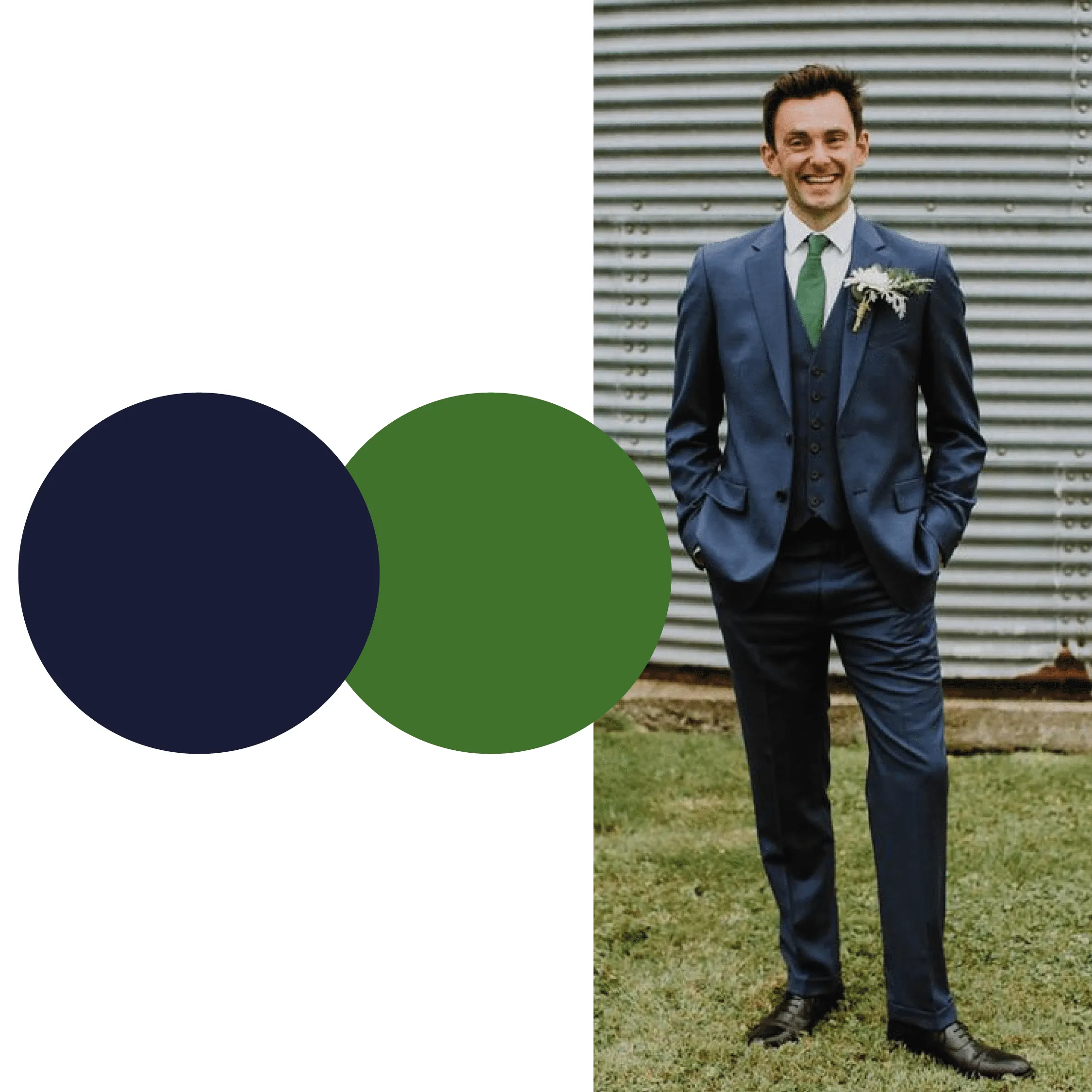 Terno Azul Royal Escuro Para Homens