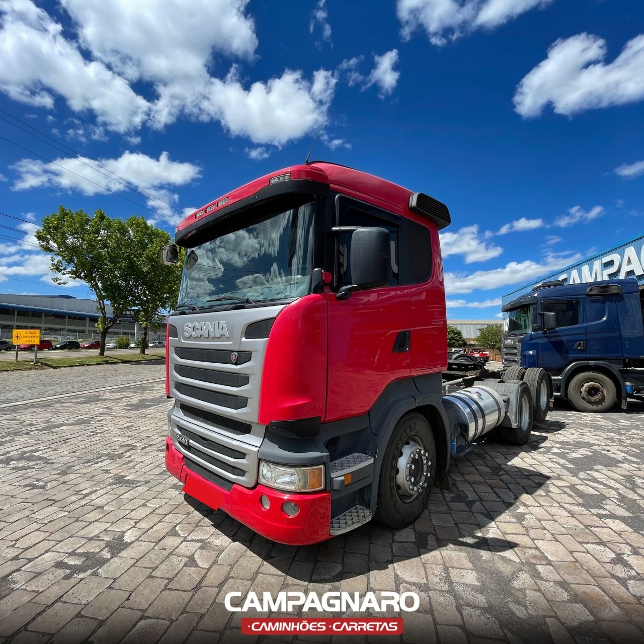 Caminhão Scania R440 6X2 Vermelho - 2014 | Campagnaro