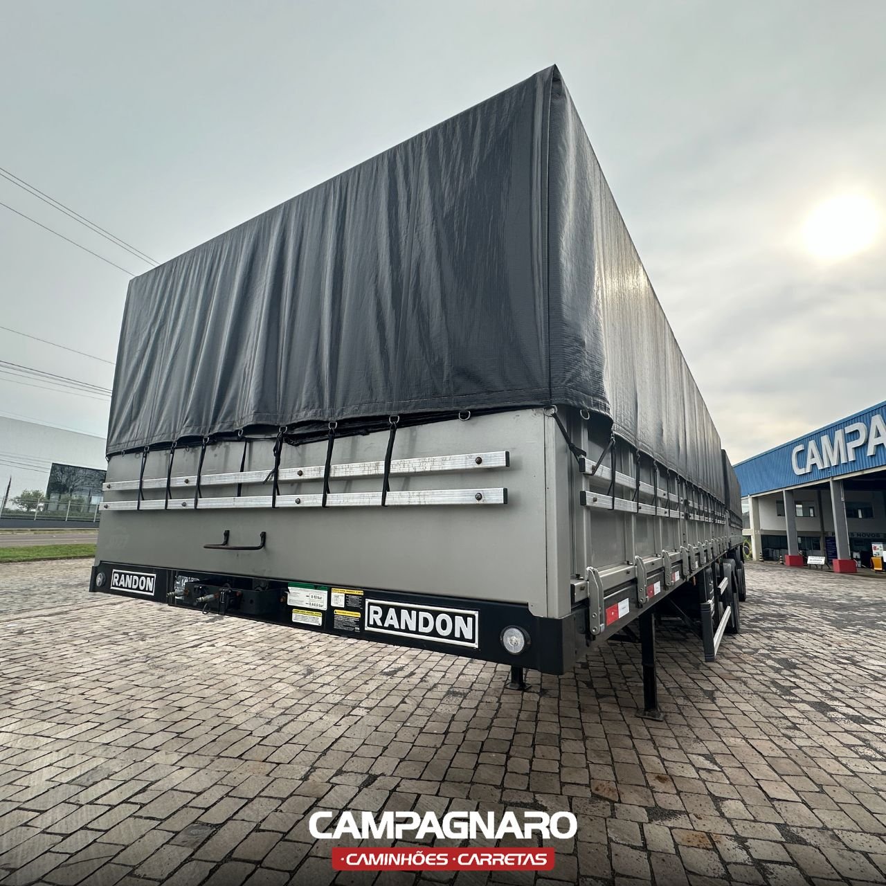 Carreta Randon Bitrem Graneleiro Cinza - 2021 | Campagnaro