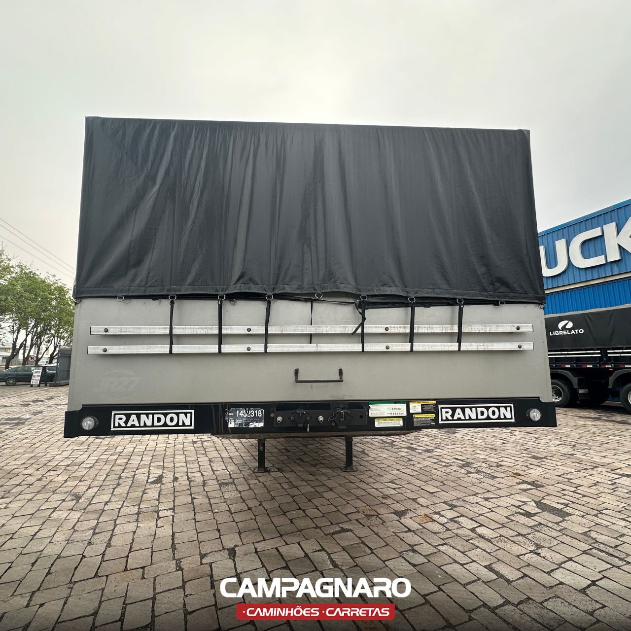 Carreta Randon Bitrem Graneleiro Cinza - 2021 | Campagnaro