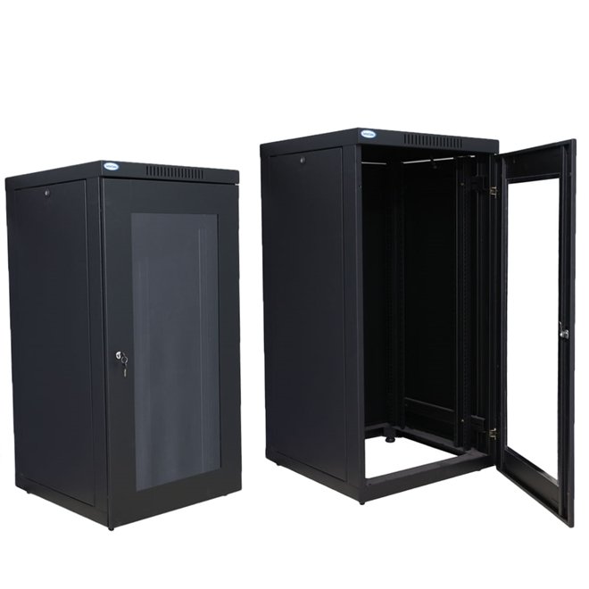 RACK 24 USOS FECHADO PISO PT 575MM RD TELECOM | GRUPO YMA