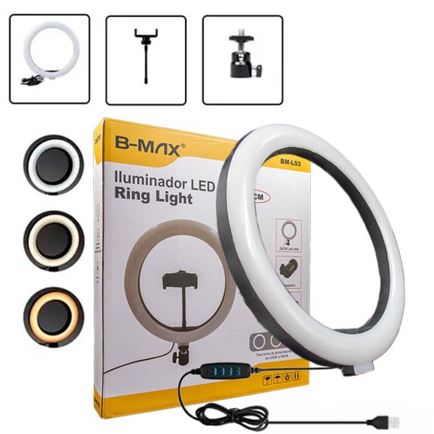 RING LIGHT 10´´B-MAX 26CM BM-L03 | GRUPO YMA