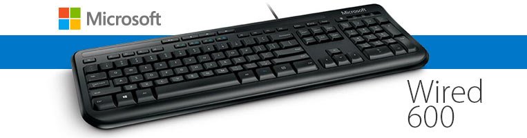 TECLADO USB MICROSOFT WIRED 600 KEYBOARD | GRUPO YMA