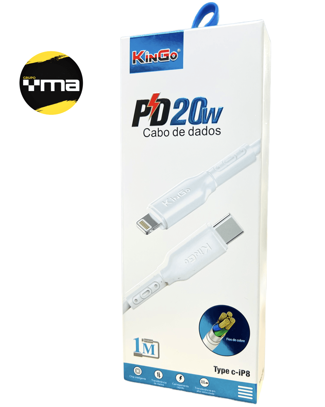 CABO TYPE-C PARA IPHONE KINGO IP8 | GRUPO YMA