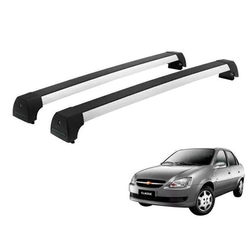 RACK LONG LIFE SPORT ALUM. PRATA P/ CHEVROLET CLASSIC/CORSA SEDAN/HATCH ...