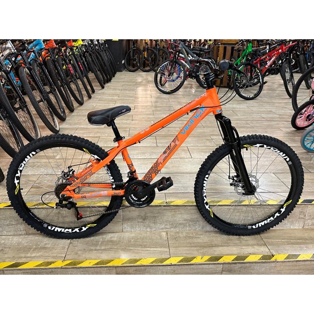 BICICLETA VIKING-X TUFF 30 21V C/ VMAXX - LARANJA | Pedalokos Bike Shop