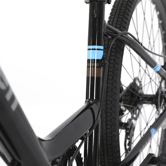 BICICLETA ARO 27,5 ELLEVEN NEW BREEZY T15 PRETO/AZUL/MARROM | Pedalokos ...