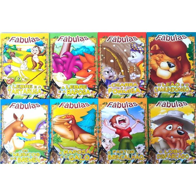 48 Livrinhos Infantil Histórias Historinhas Sem Repetição Fábulas ...