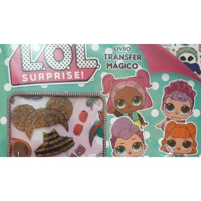 LOL SURPRISE! - LIVRO TRANSFER MÁGICO C/ 130 TRANSFERS | TEM DE TUDO ...