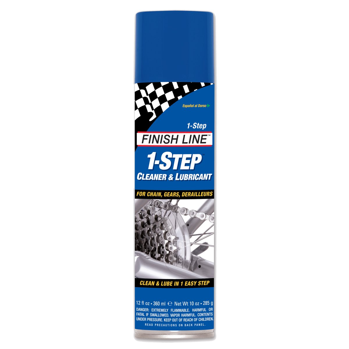 Limpador e Lubrificante Finish Line 1-step Spray 360ml | Tech Team Bikes