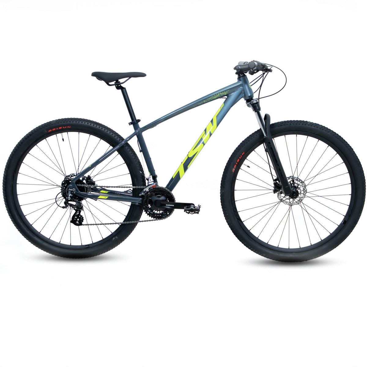 Bicicleta TSW Hunch 24V Cinza/Preto/Verde | Tech Team Bikes