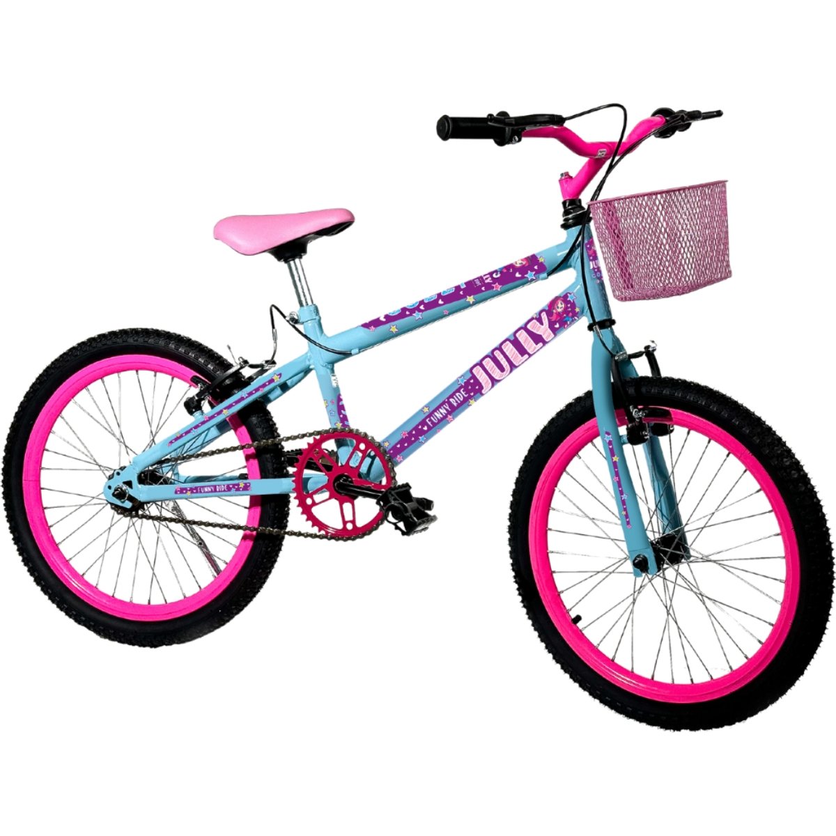 Bicicleta Infantil Colli Jully Aro 20 Azul Champanhe | Tech Team Bikes
