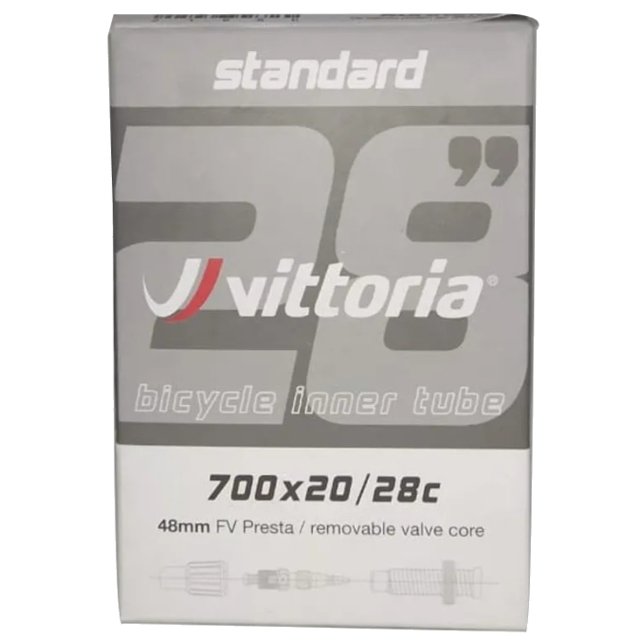 Câmara de Ar Vittoria Standard 700x20/28c Presta 48mm | Tech Team Bikes