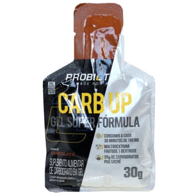 Carb Up Gel Super Fórmula Probiotica Chocolate 30g | Tech Team Bikes
