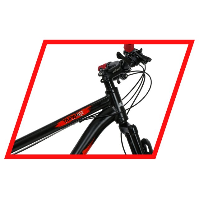 Bicicleta Redstone Taipan 3X8V Preto Fosco/Vermelho/Branco 2022 | Tech ...