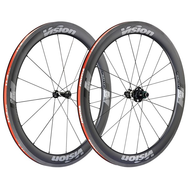 Roda Ciclismo Vision Metron 55 SL Carbon Rim Brake Tubeless FreeHub ...