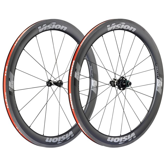 Roda Ciclismo Vision Metron 55 SL Carbon Rim Brake Tubeless FreeHub ...