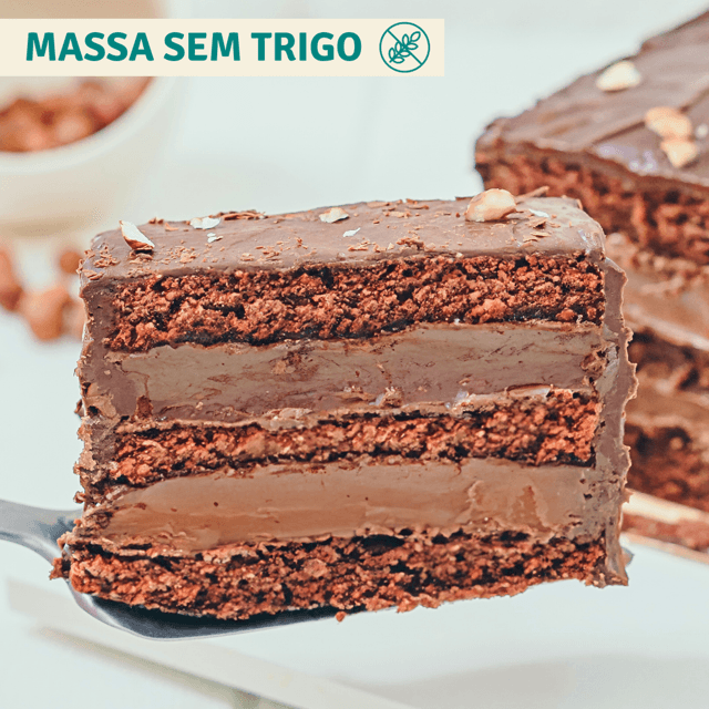 Bolo Vegano de Creme de Avelã - Sem Trigo | Vovó Vegana | Vovó Vegana