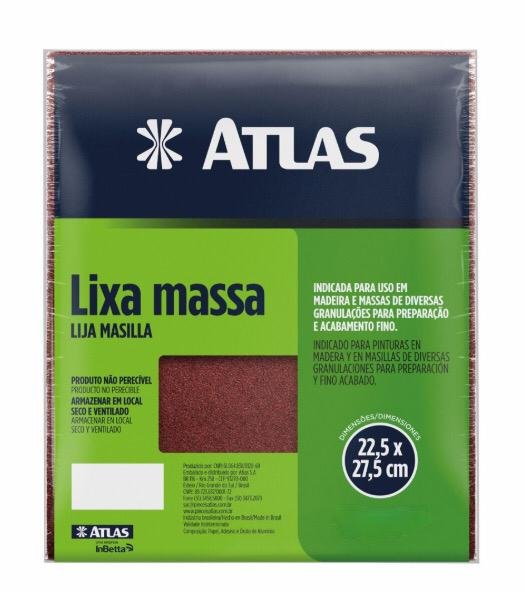 Lixa Massa Grão 100 - Atlas | Hartz Tintas