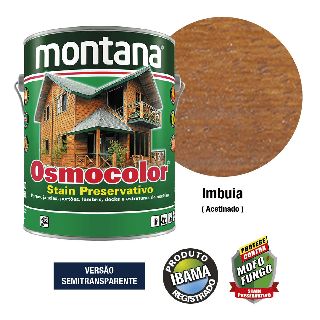Osmocolor Stain Imbuia 3,6L - Montana | Hartz Tintas