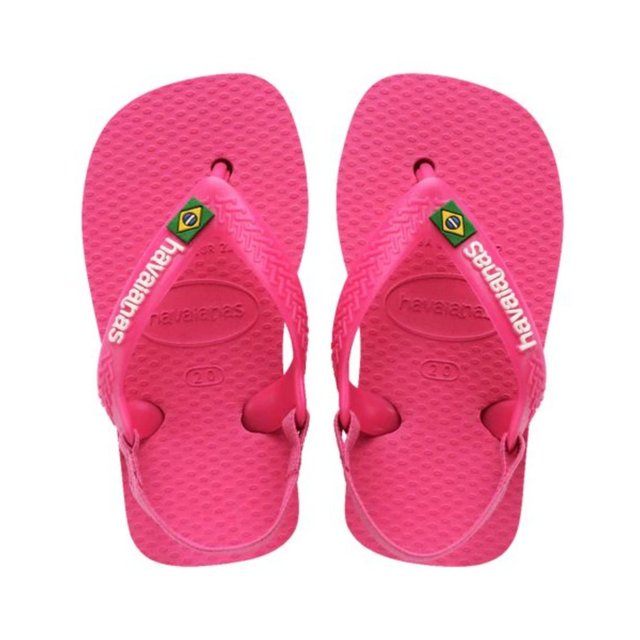 Chinelo Baby Menina Havaianas Logo Brasil | Feira de Calçados