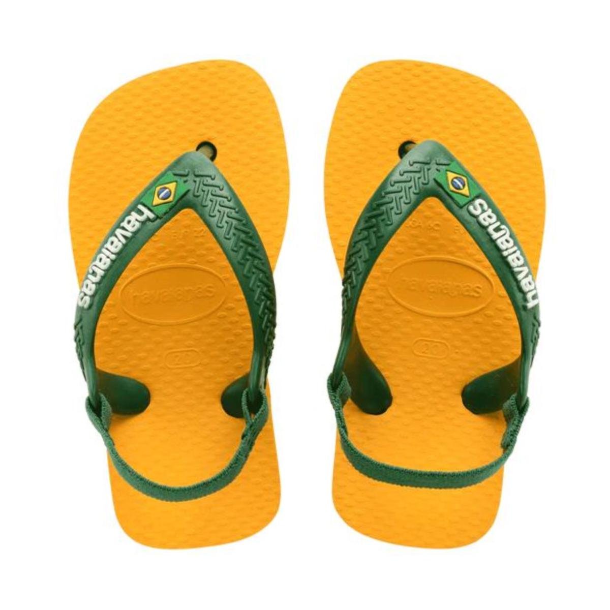 Chinelo Baby Menino Havaianas Logo Brasil | Feira de Calçados