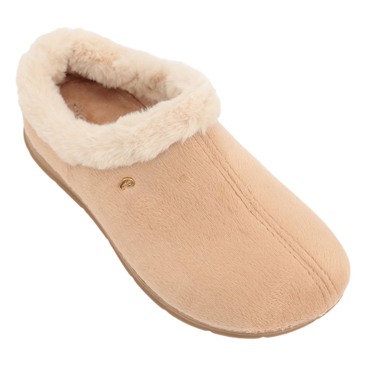 Pantufa Feminina Forrada em Lã Pegada 266002-04 | Feira de Calçados