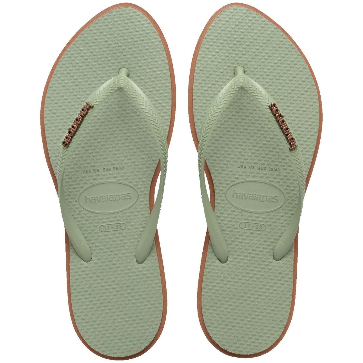 Chinelo Feminino Glitter Havaianas Slim Point | Feira de Calçados