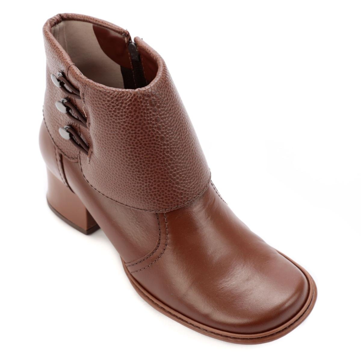 Bota Feminina Salto Bloco J.Gean FR0001 | Feira de Calçados