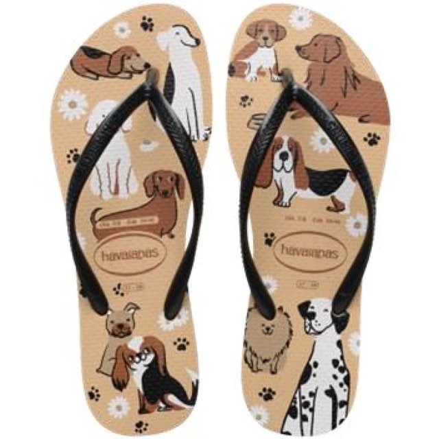 Chinelo Feminino Havaianas Slim Pets | Feira de Calçados