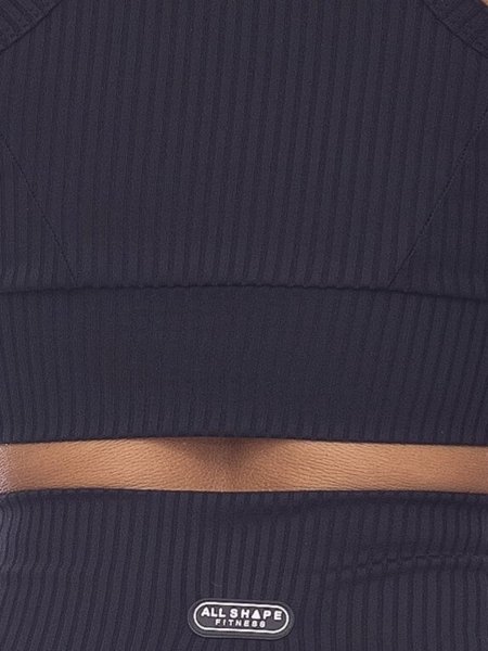Top RIB Canelado - Preto | All Shape ® Oficial