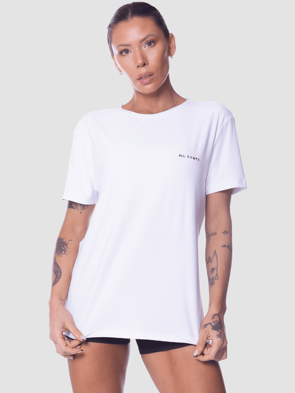 Camiseta Active Dry Fit - Branco | All Shape ® Oficial
