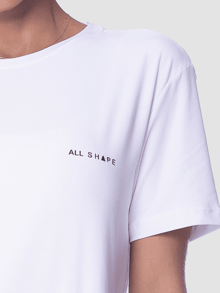 Camiseta Active Dry Fit - Branco | All Shape ® Oficial