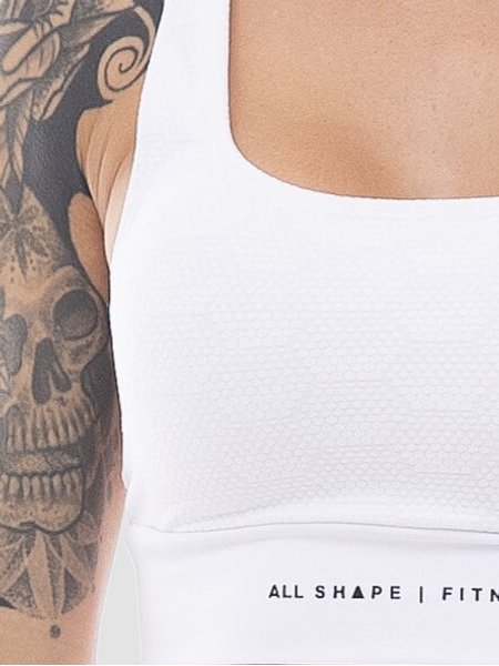 Top Jacquard Colmeia - Branco | All Shape ® Oficial