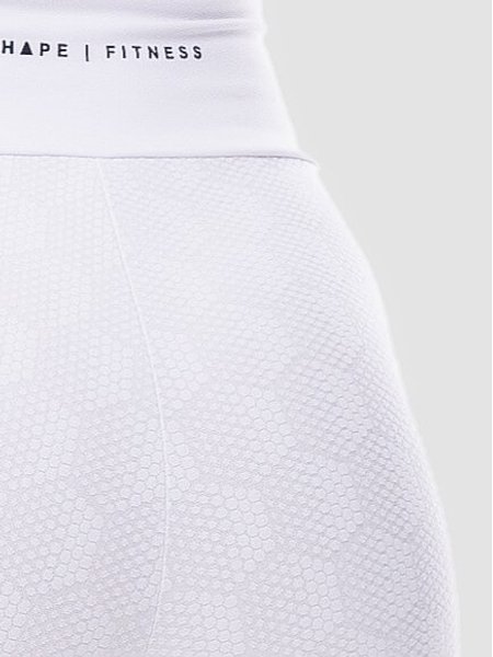 Short Jacquard Colmeia - Branco | All Shape ® Oficial