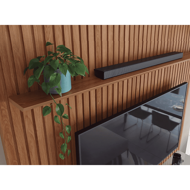 Painel Ripado Slim 1,90m(L) x 2,07m(A) para TV de 75" | Luna Móveis