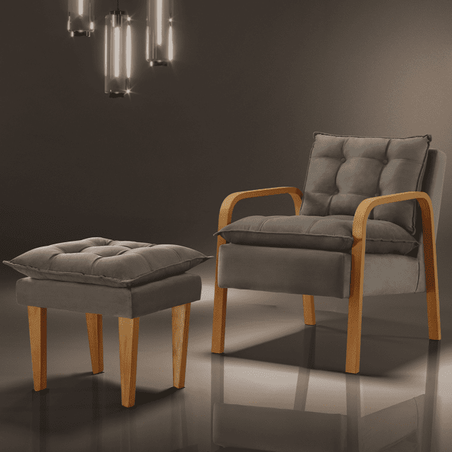 Poltrona com Puff | Luna Móveis