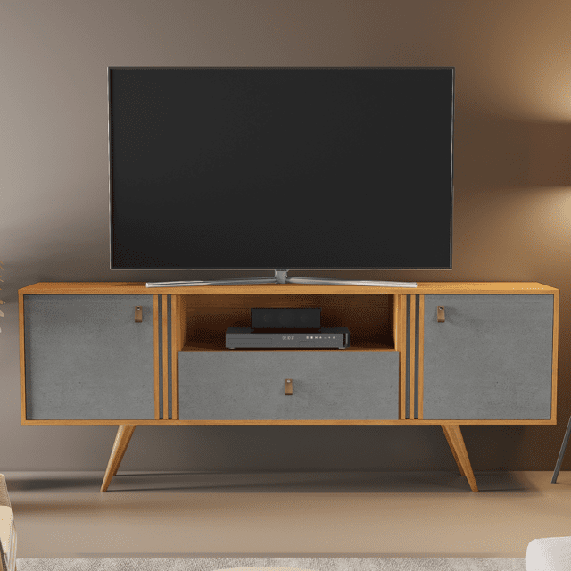 Rack Retrô para TV de até 70" | Luna Móveis