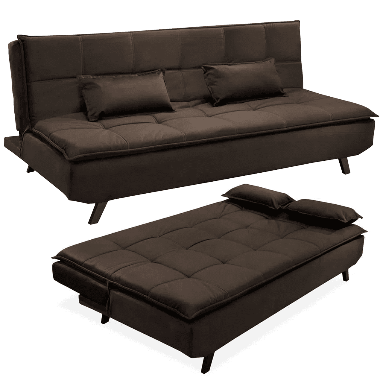 Sofá Cama Retrô | Luna Móveis