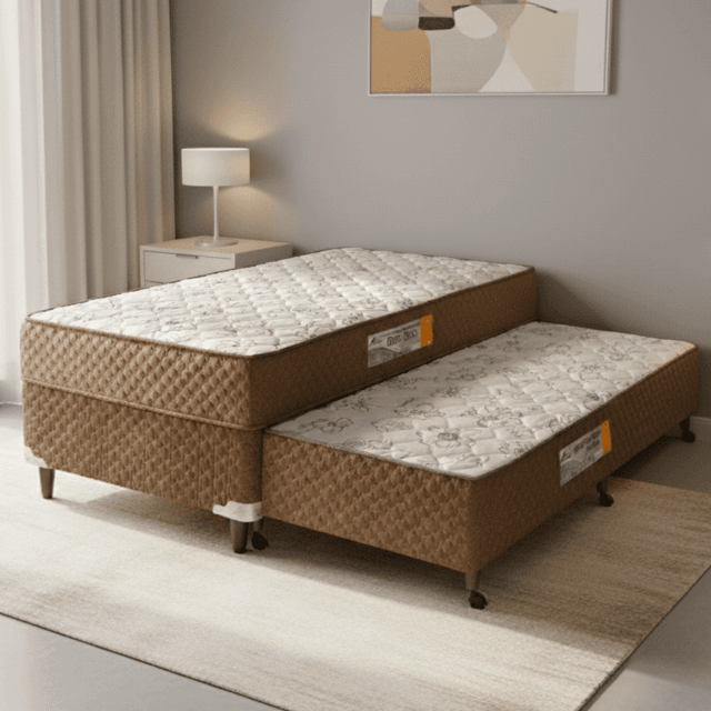 Cama bibox de Solteiro RondoMoveis Belissimo | Luna Móveis