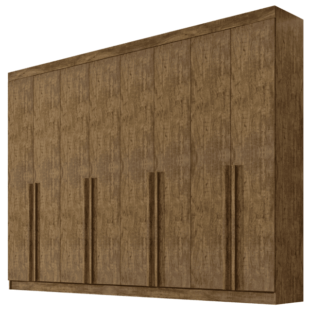 Guarda-roupa de Casal 8 Portas com 8 Gavetas 2,75m | Luna Móveis